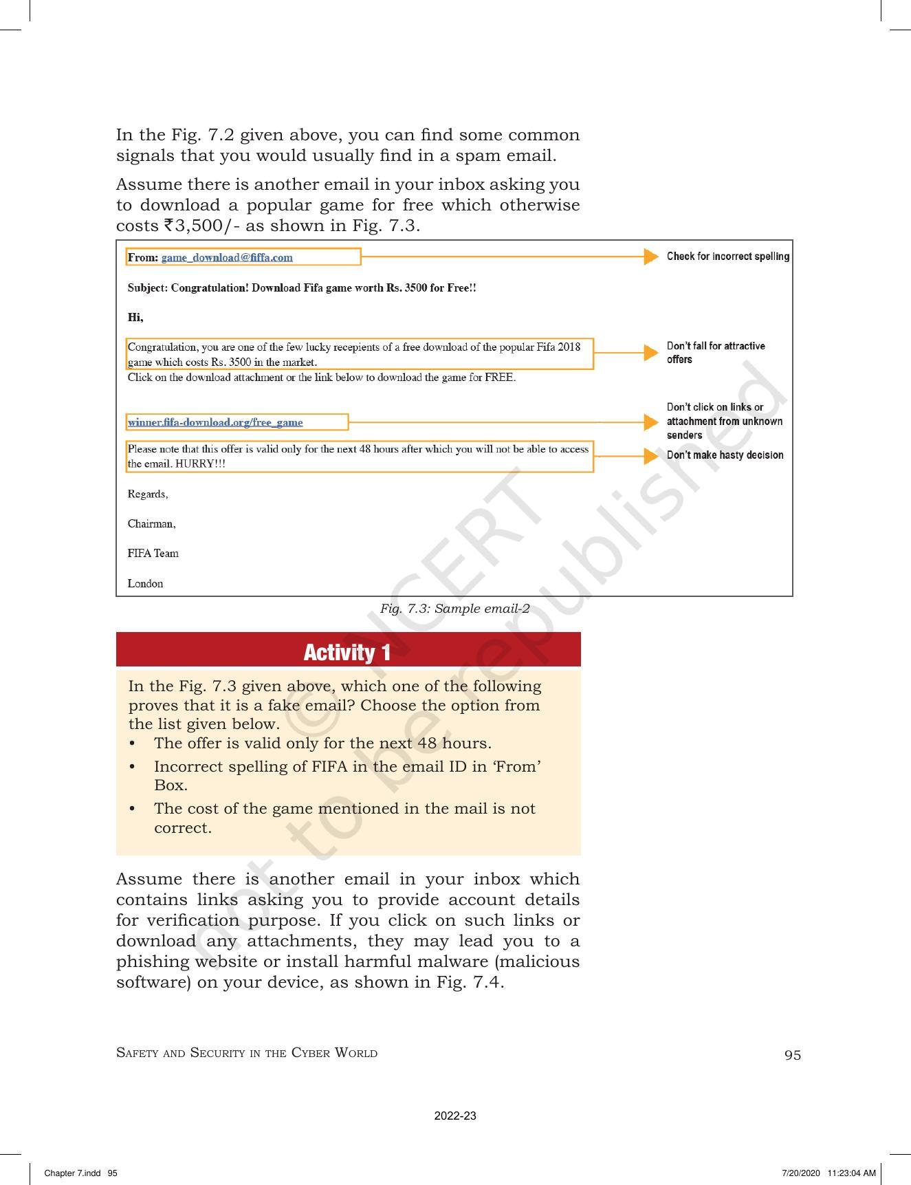 NCERT Book for Class 9 ICT Chapter 7 Safety and Security