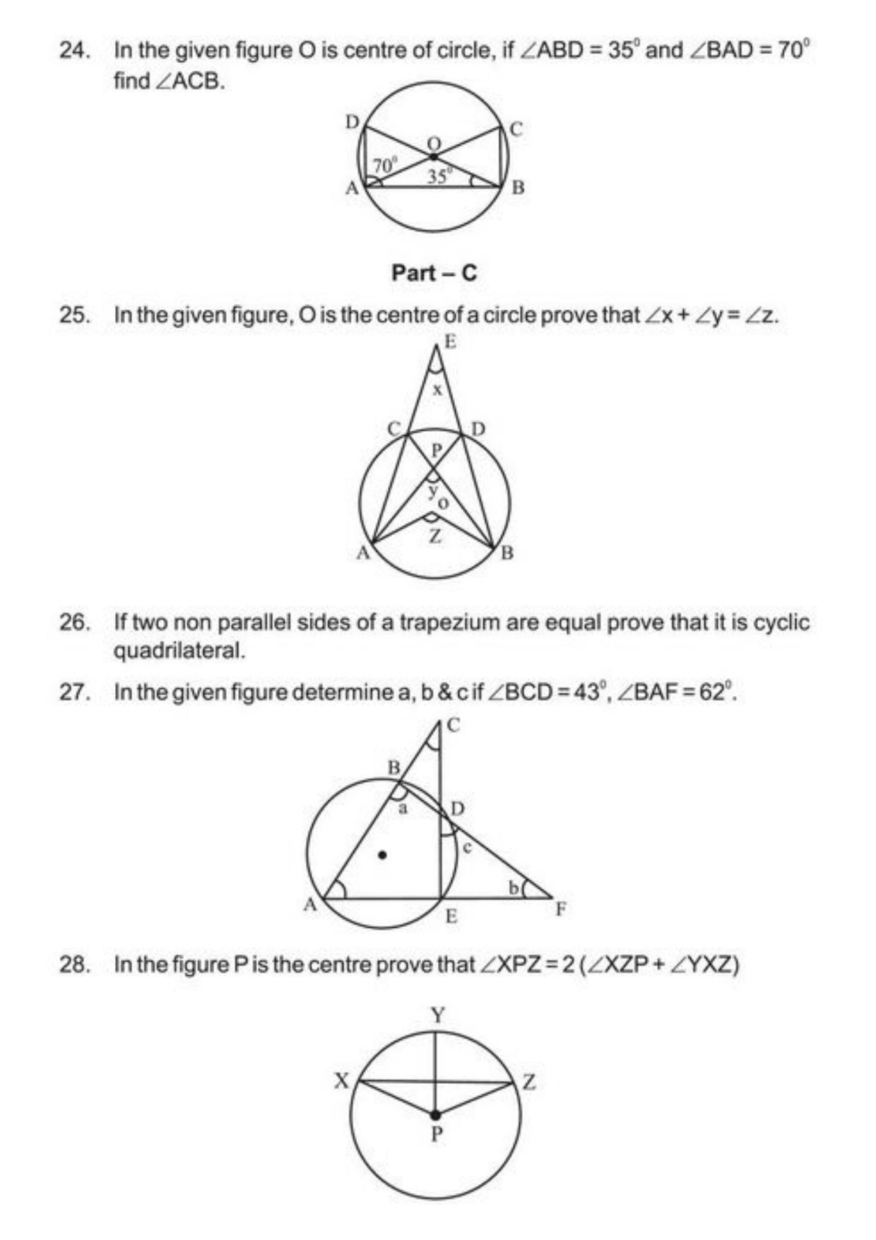 Class 9 Notes, Question & Practice Paper - Mathematics (Topic 10 ...