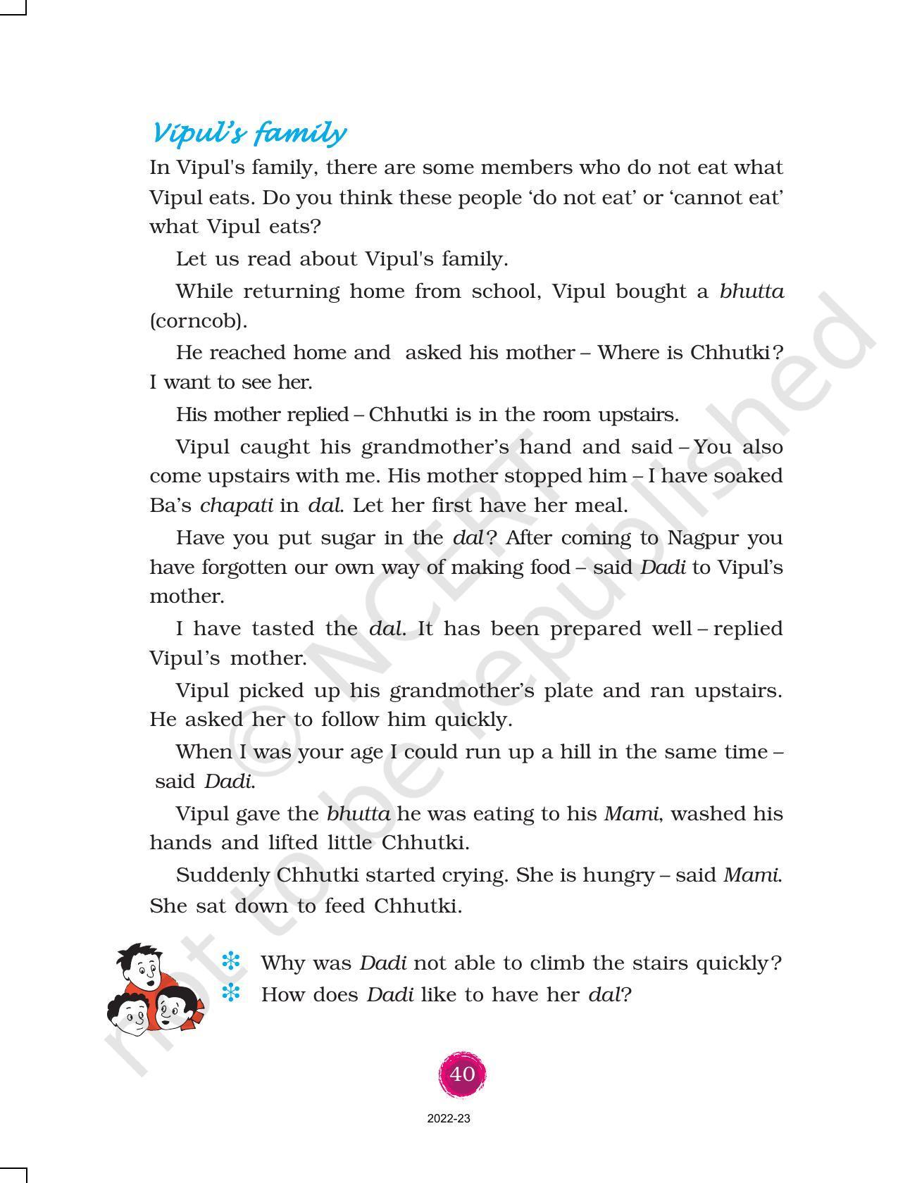 NCERT Book for Class 3 EVS Chapter 6-Foods We Eat - IndCareer Schools