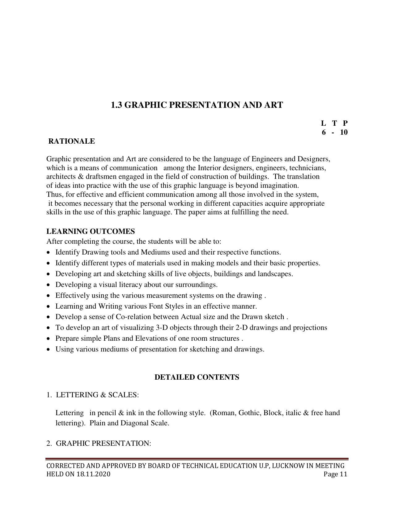 SYLLABUS FOR FIRST SEMESTER SESSION (2020-2021) - SIX SEMESTER DIPLOMA ...