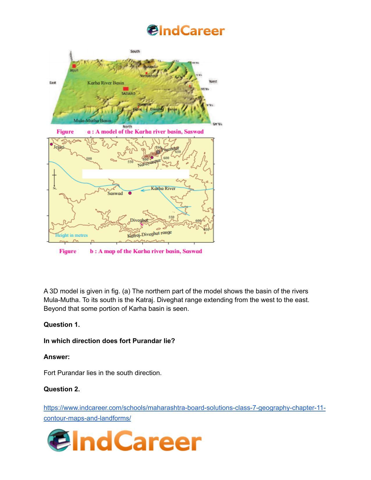 Maharashtra Board Solutions Class 7-Geography: Chapter 11- Contour Maps ...