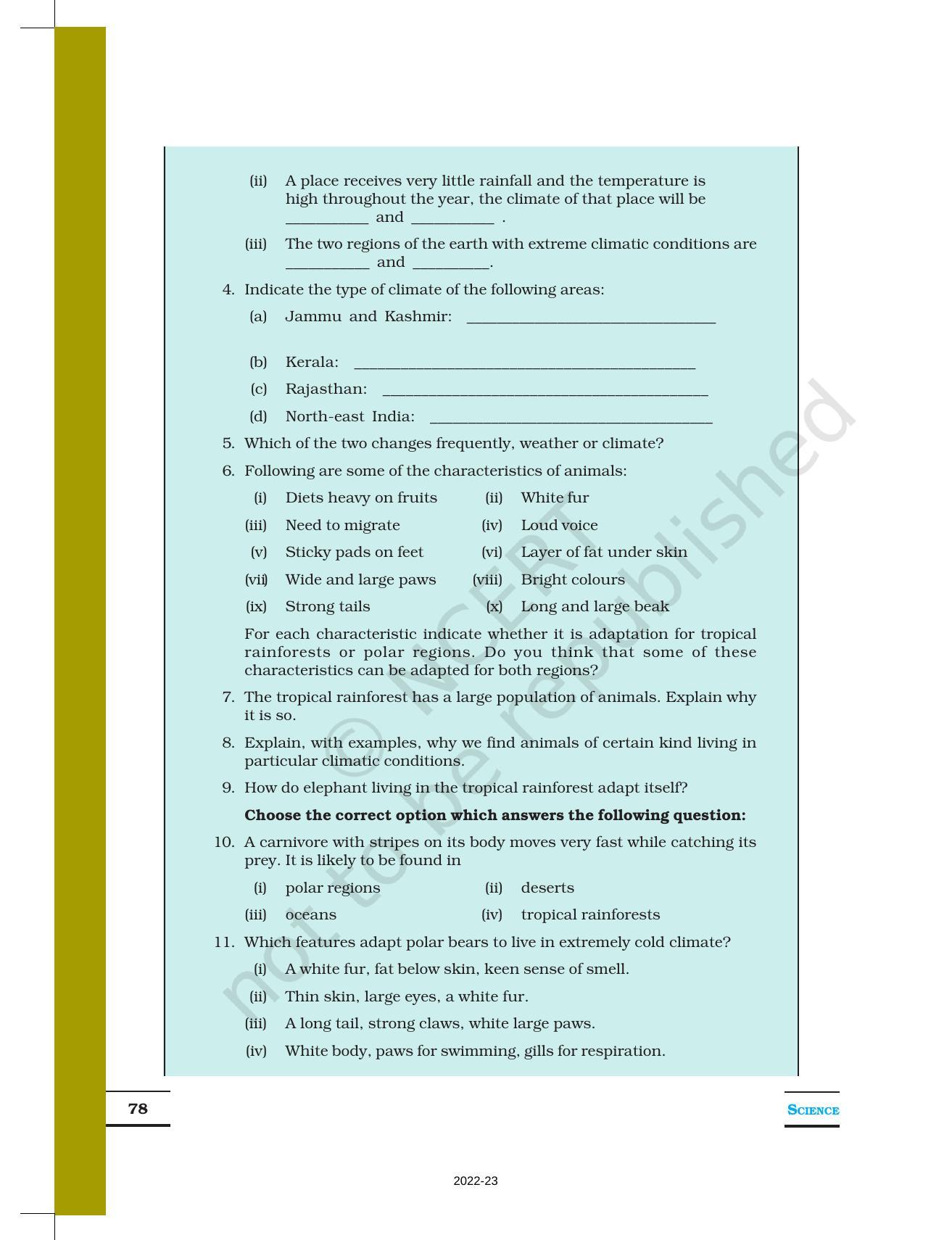 NCERT Book for Class 7 Science: Chapter 7-Weather, Climate and ...