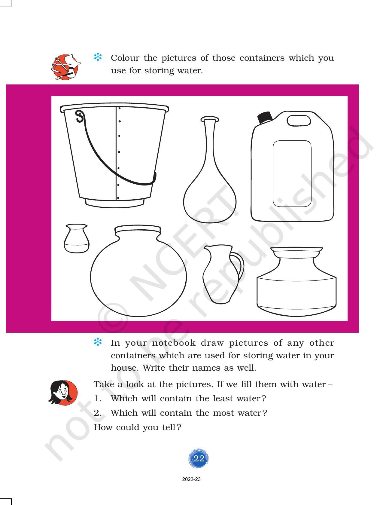 NCERT Book for Class 3 EVS Chapter 3-Water O’ Water! - IndCareer Schools