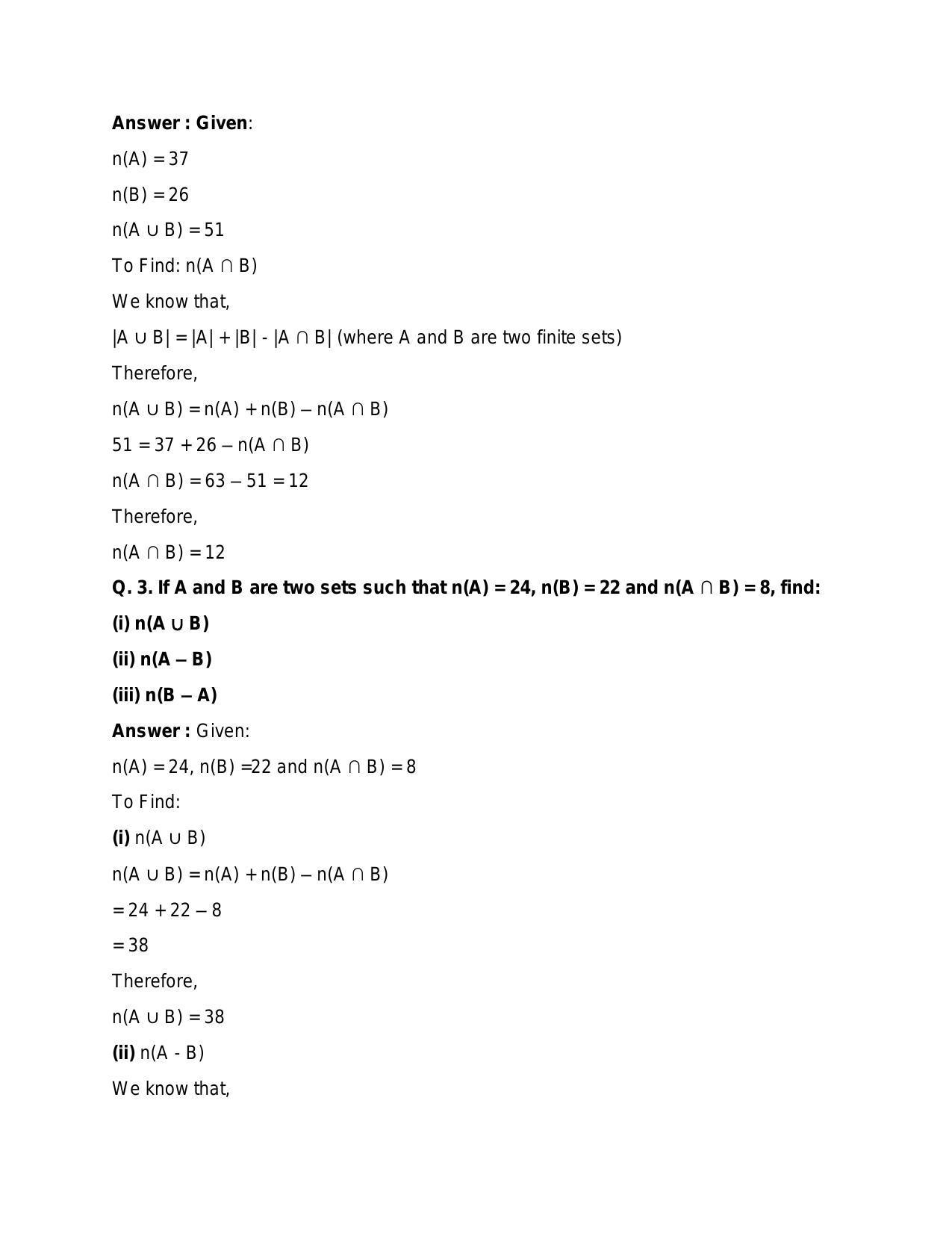 RS Aggarwal Solutions for 11th Class Maths Chapter 1-Sets - IndCareer ...