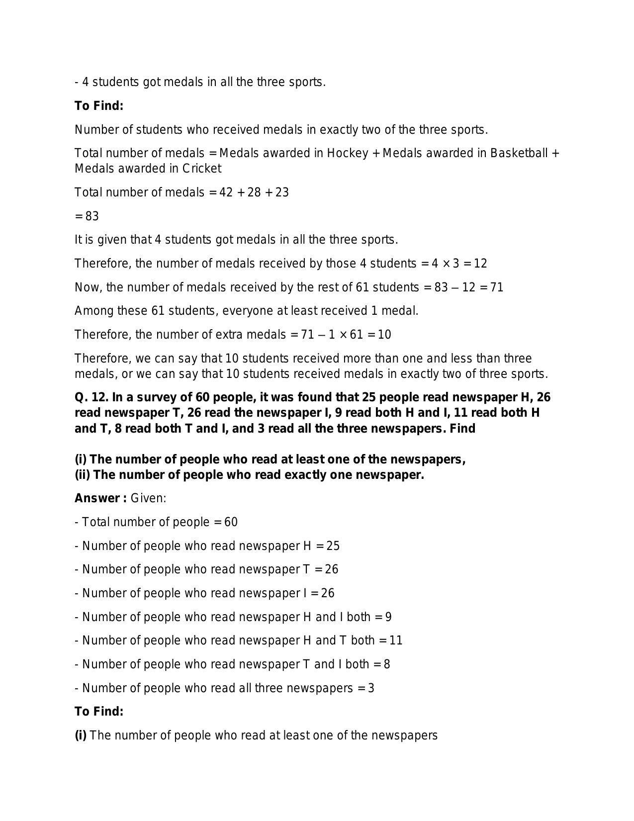 RS Aggarwal Solutions for 11th Class Maths Chapter 16-Conditional ...