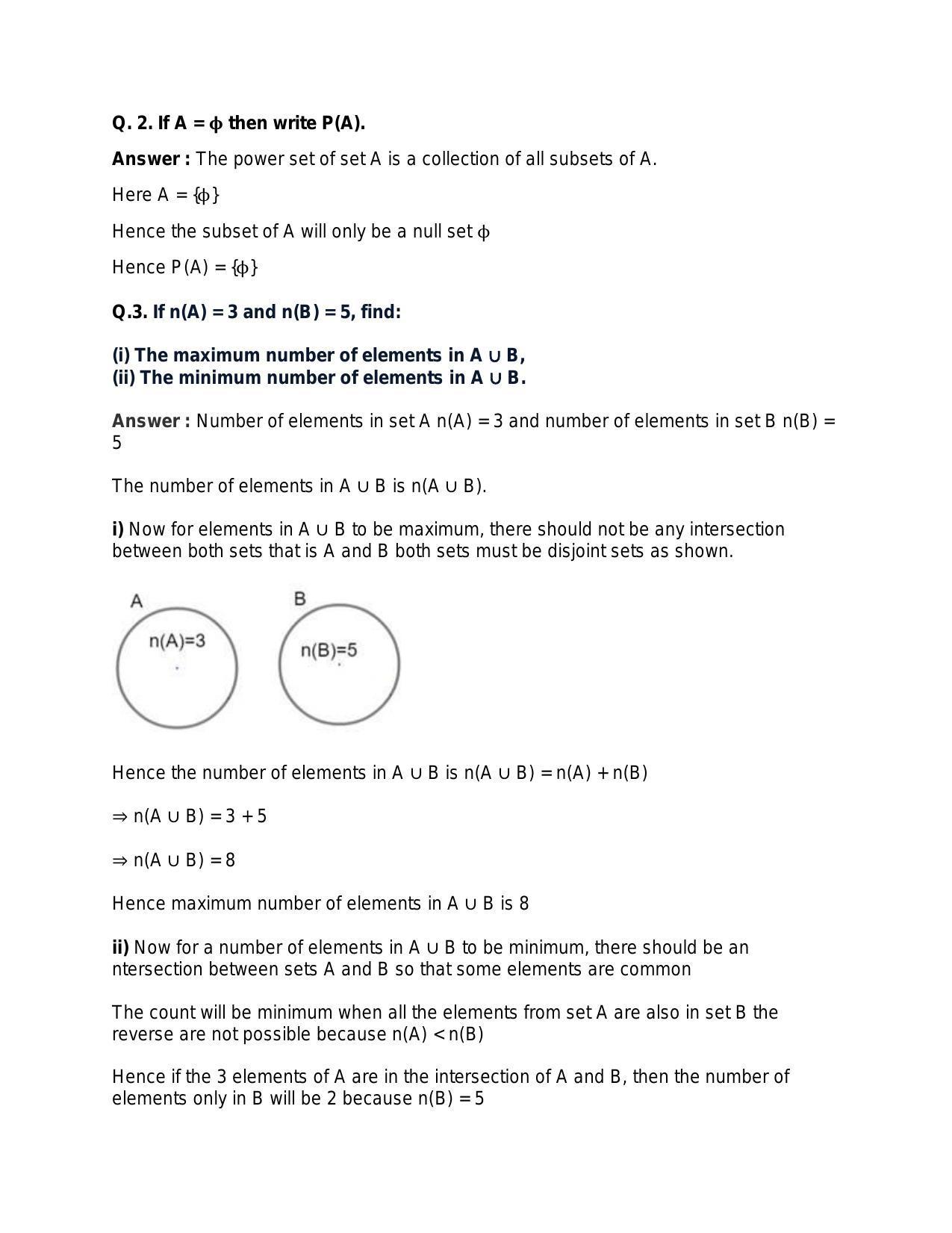 RS Aggarwal Solutions for 11th Class Maths Chapter 1-Sets - IndCareer Schools
