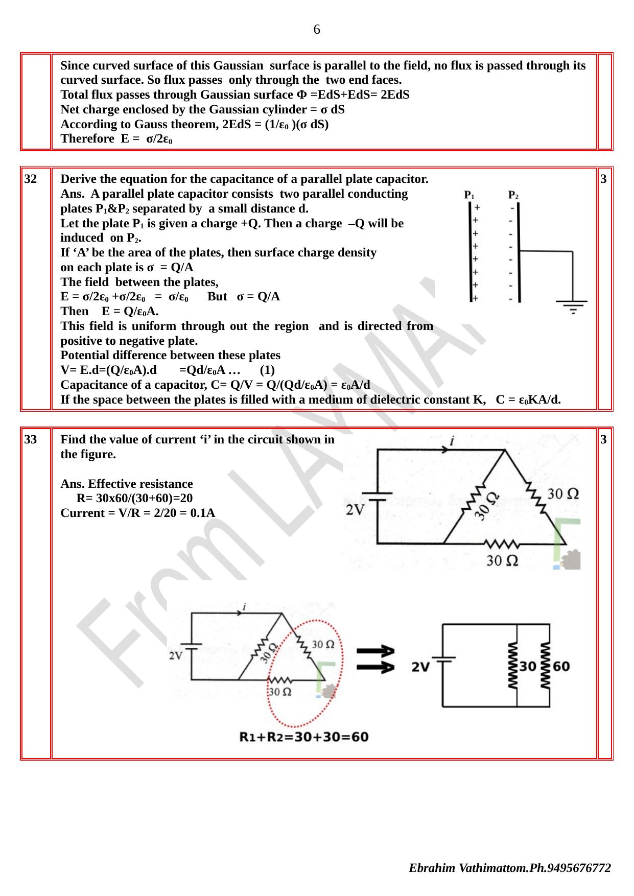 Kerala Plus Two 2021 Physics Answer Key - IndCareer Docs