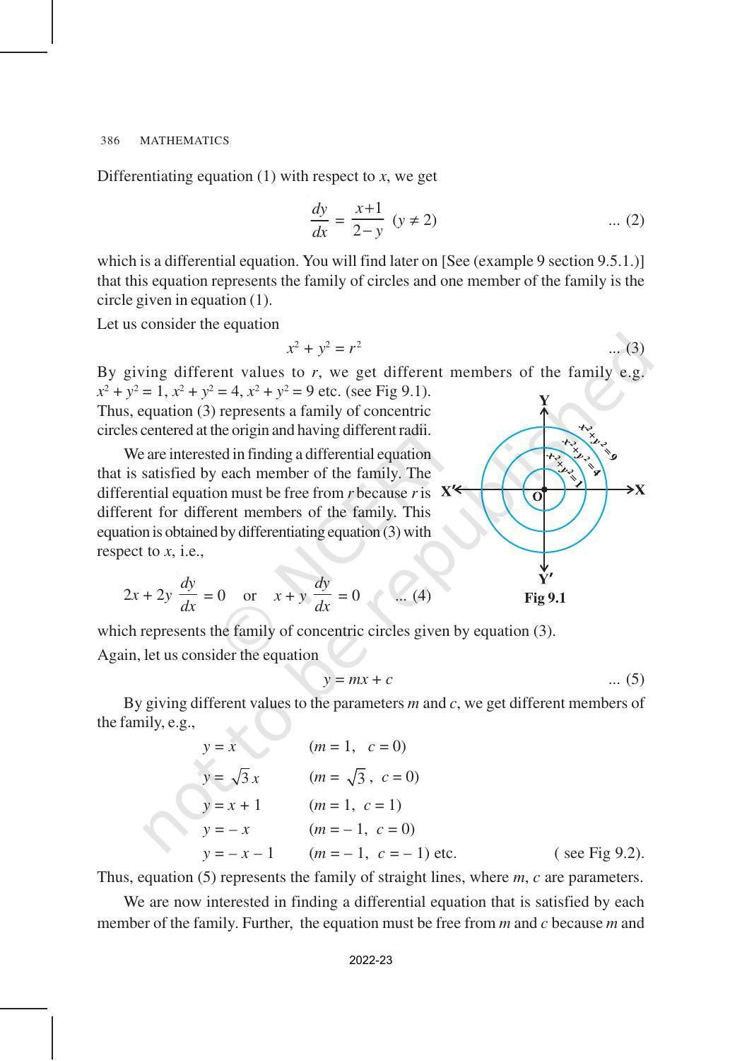 NCERT Book for Class 12 Maths Chapter 9 Differential Equations - IndCareer Docs