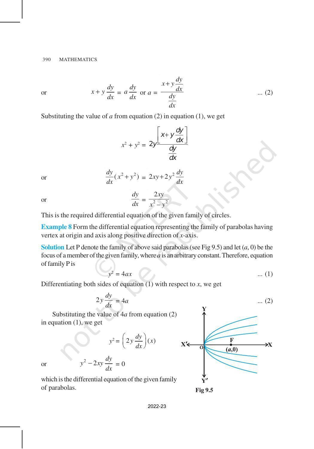 NCERT Book for Class 12 Maths Chapter 9 Differential Equations - IndCareer Docs