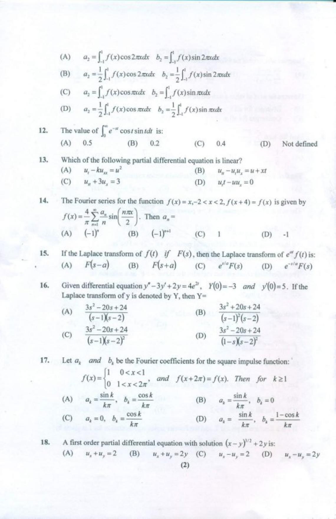 PUMEET 2019 Question Papers - IndCareer Docs