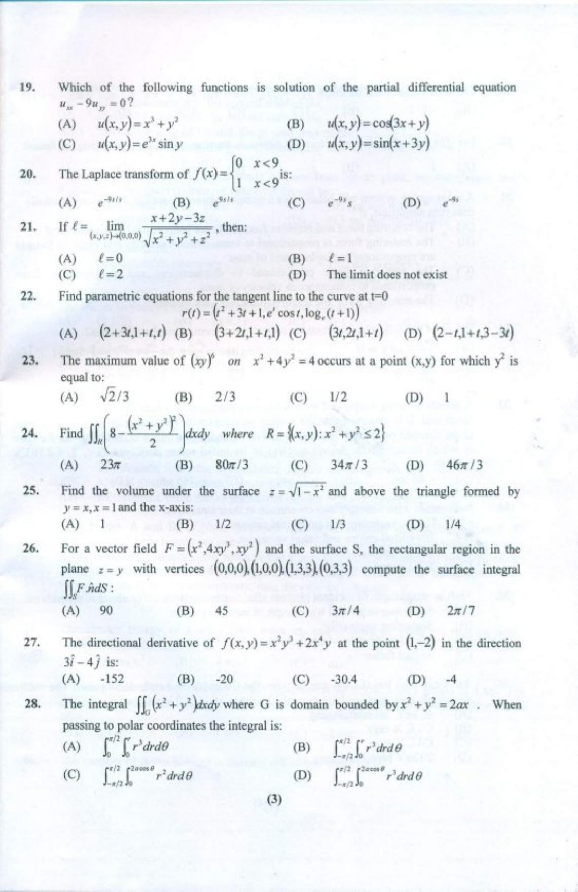 PUMEET 2019 Question Papers - IndCareer Docs