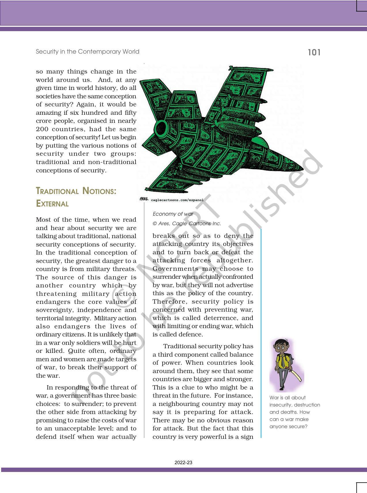 NCERT Book for Class 12 Political Science Chapter 7 Security