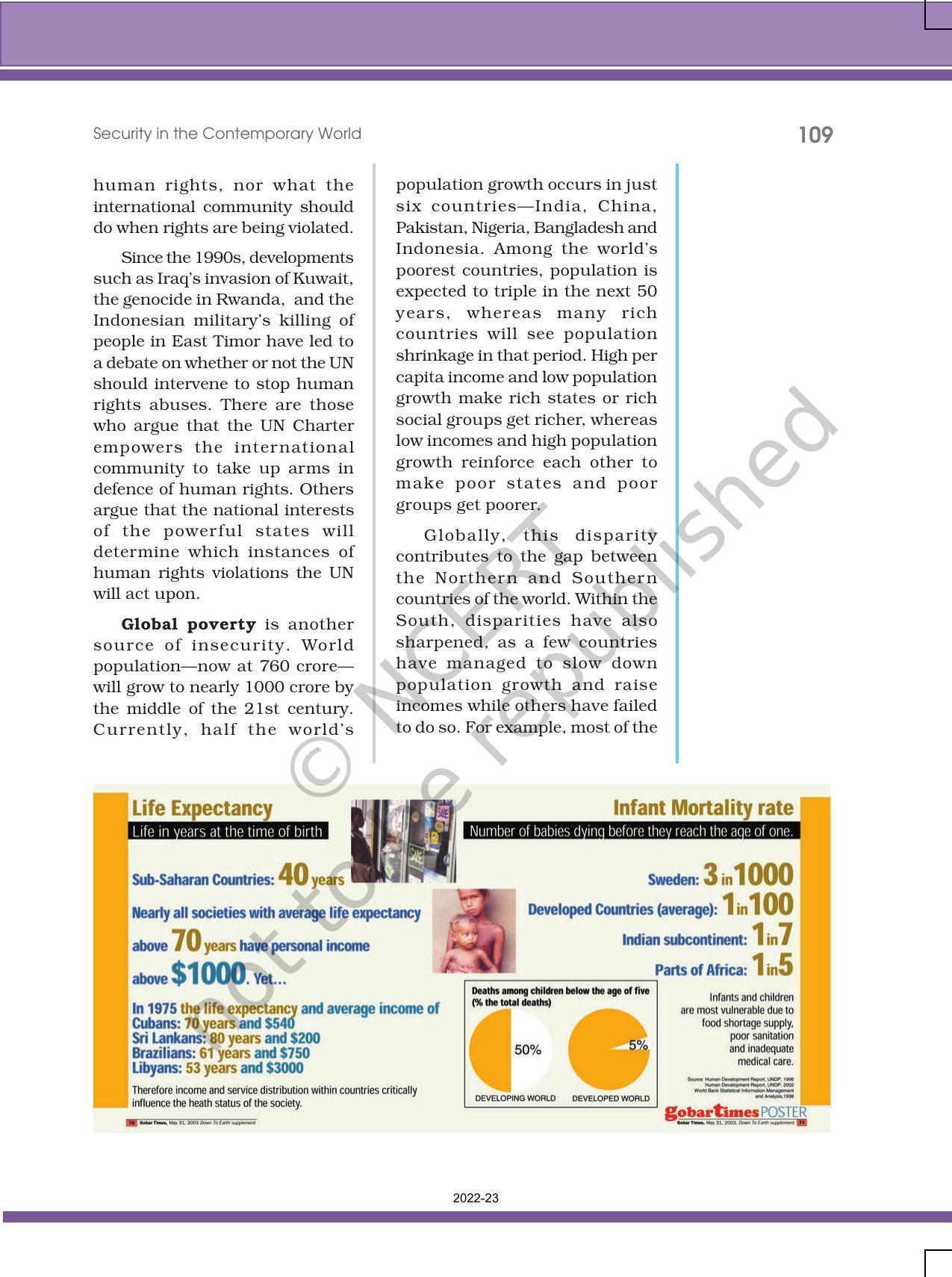 NCERT Book for Class 12 Political Science Chapter 7 Security