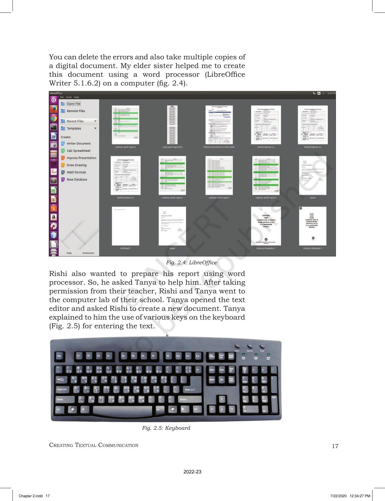 NCERT Book for Class 9 ICT Chapter 2 Creating Textual