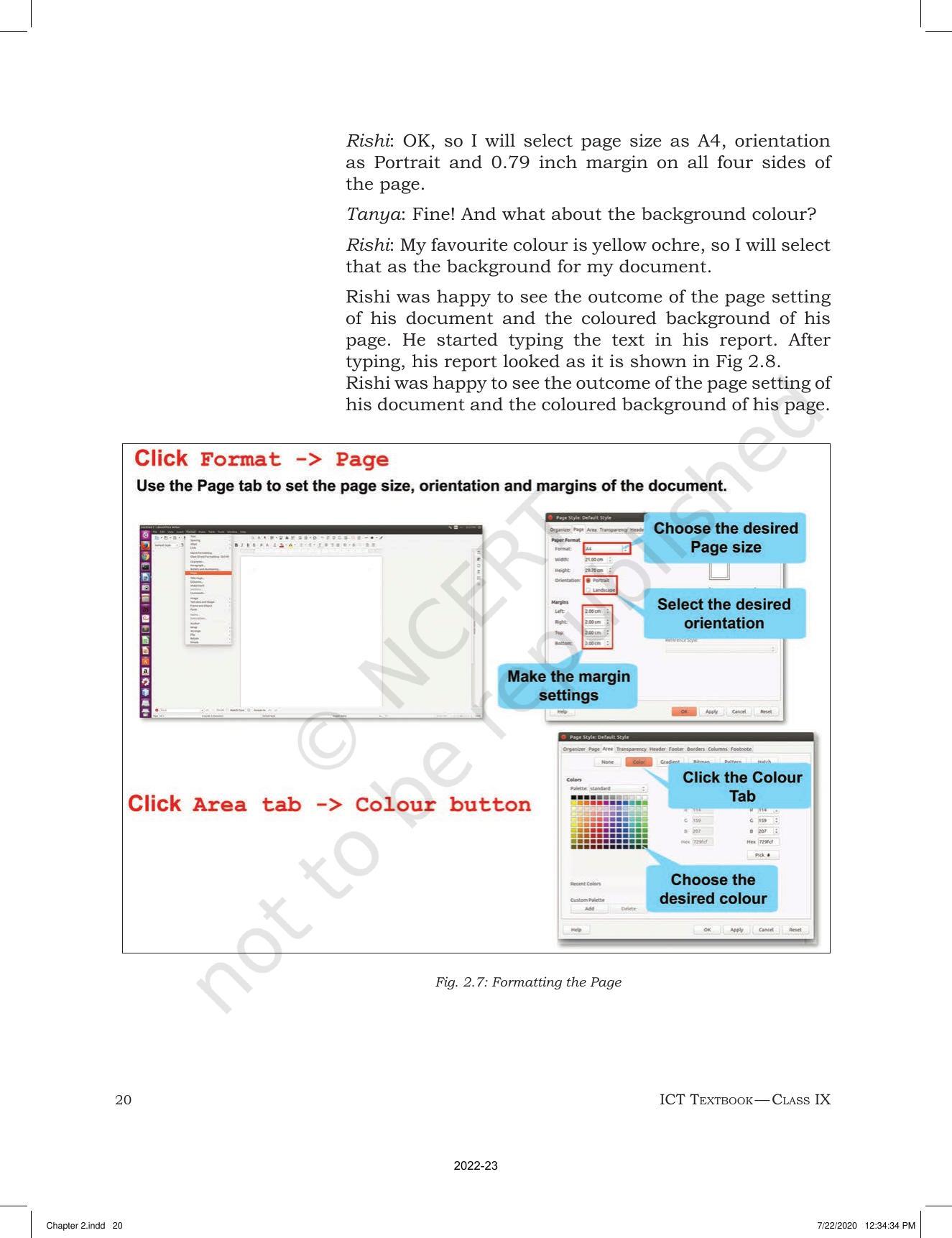 NCERT Book for Class 9 ICT Chapter 2 Creating Textual