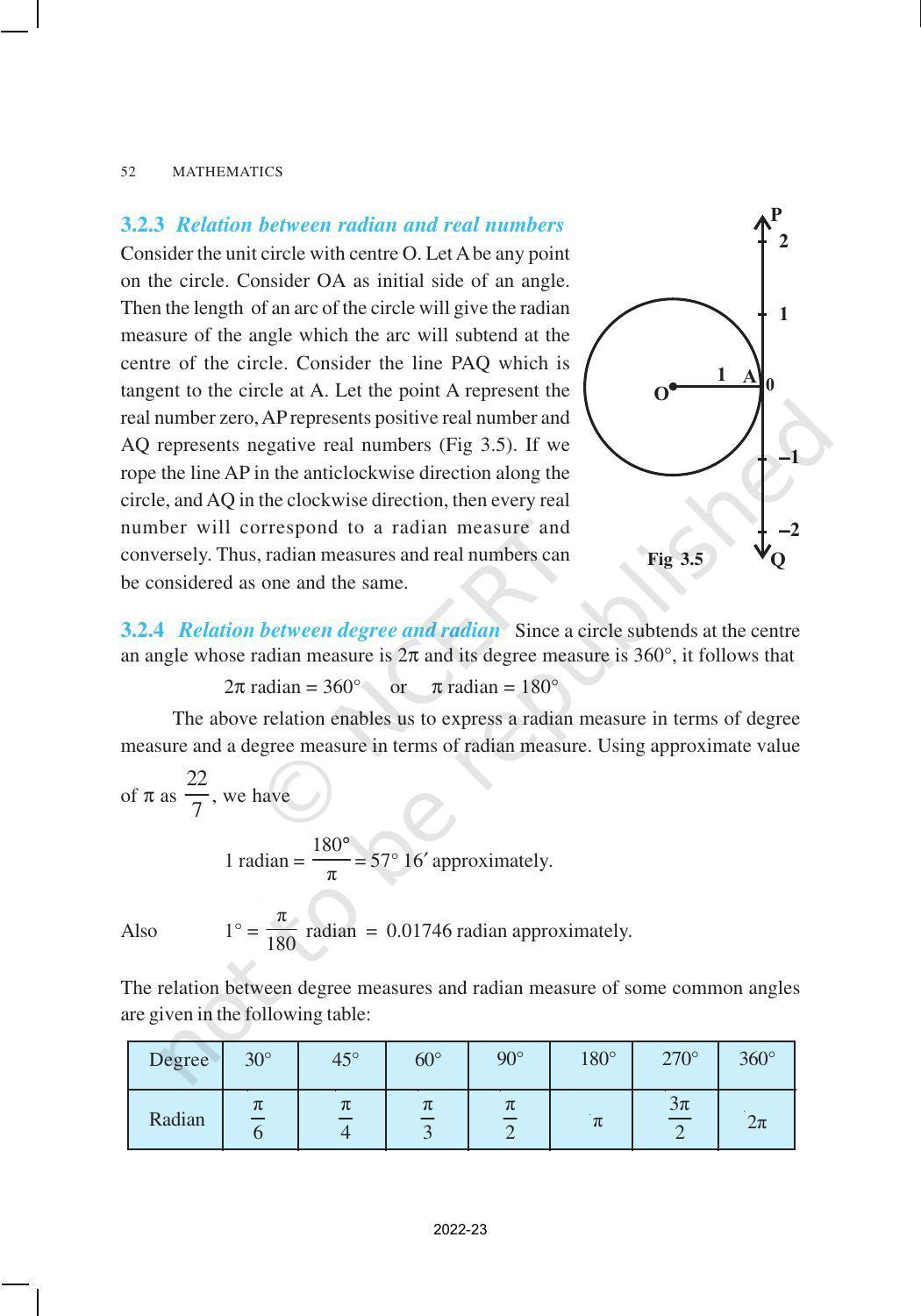 NCERT Book for Class 11 Maths Chapter 3 Trigonometric