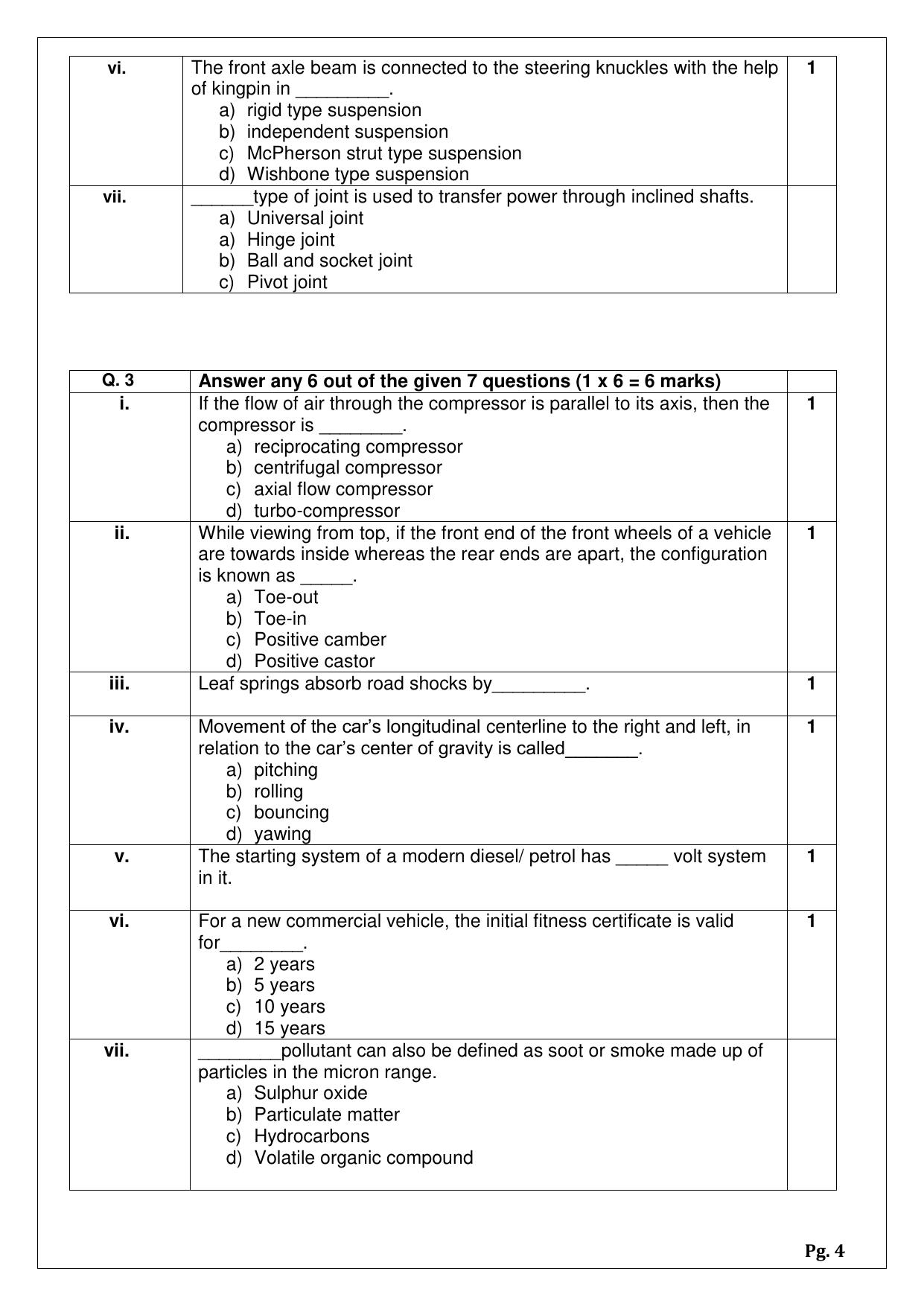 CBSE Class 12 Automotive Sample Papers: 2023, 2024 - IndCareer Schools