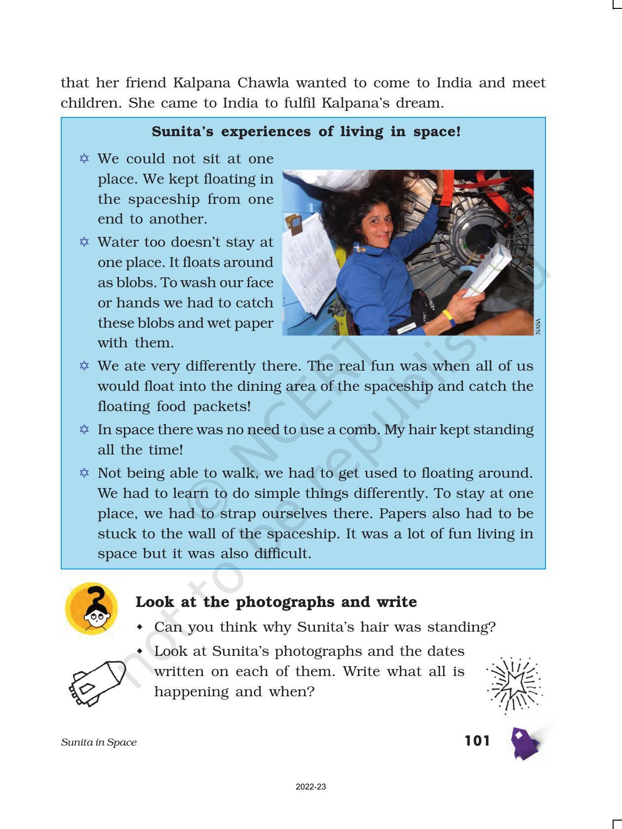 NCERT Book for Class 5 EVS Chapter 11 Sunita in Space - IndCareer Schools