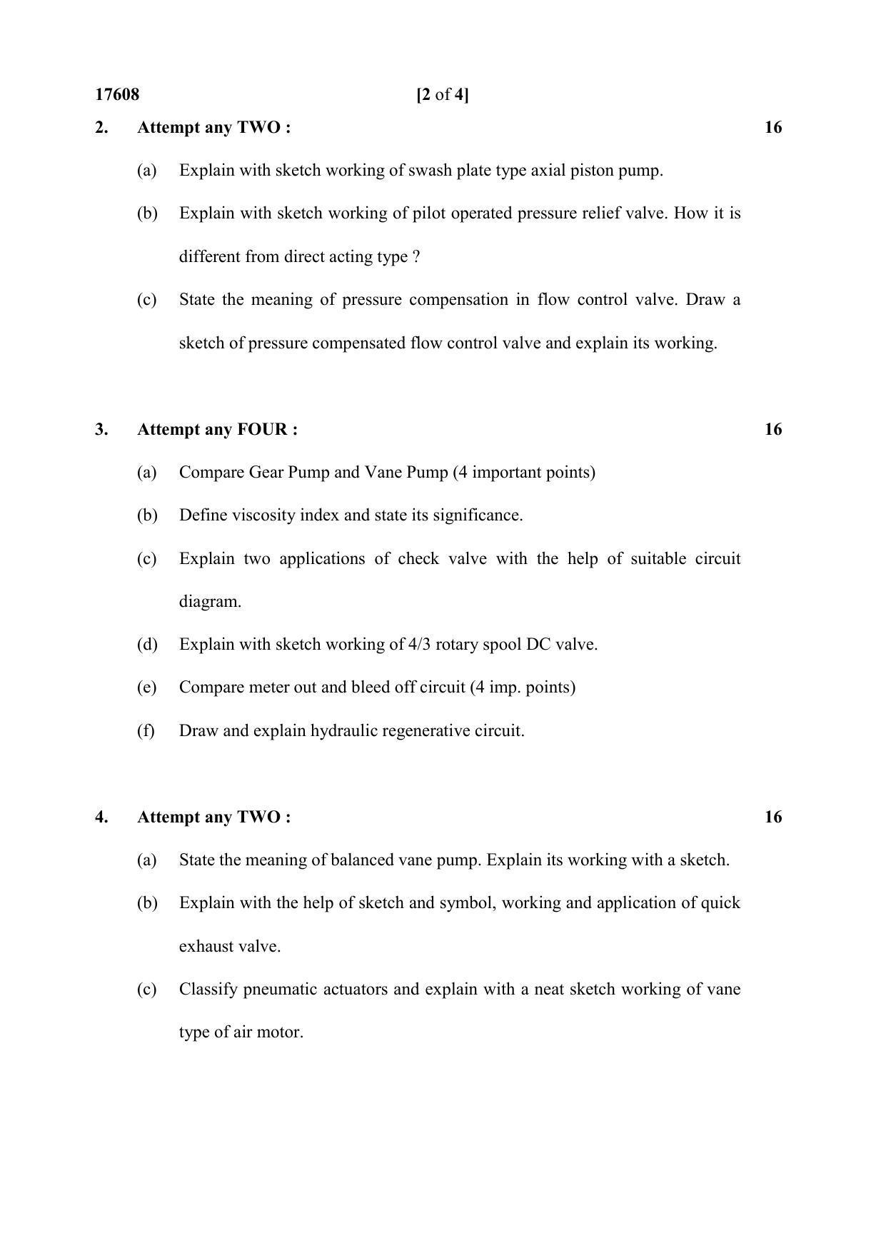 MSBTE Question Paper - 2018 - Industrial Fluid Power - IndCareer Docs
