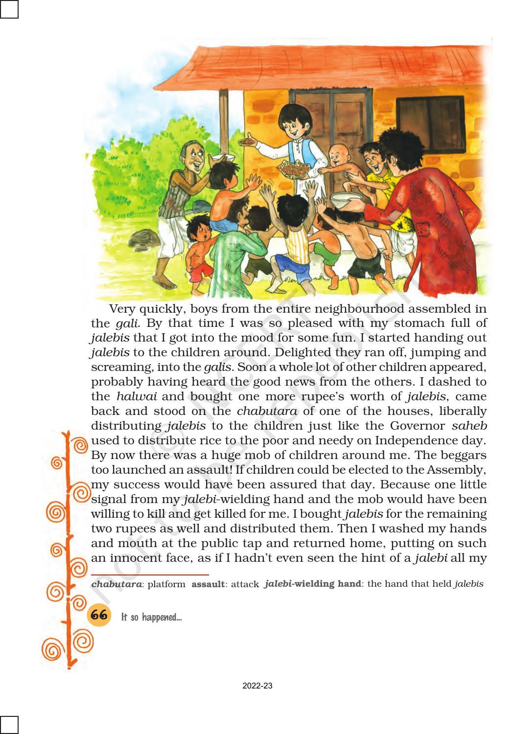 NCERT Book for Class 8 English Chapter 8 Jalebis