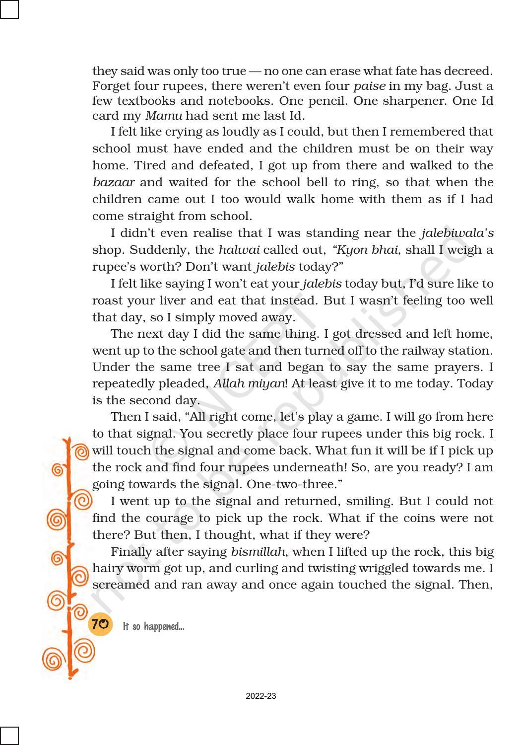 NCERT Book for Class 8 English Chapter 8 Jalebis