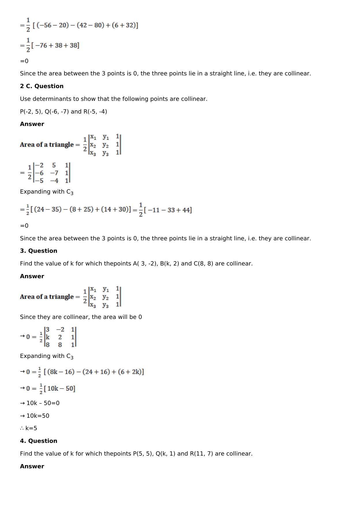 RS Aggarwal Solutions for 12th Class Maths Chapter 6-Determinants ...