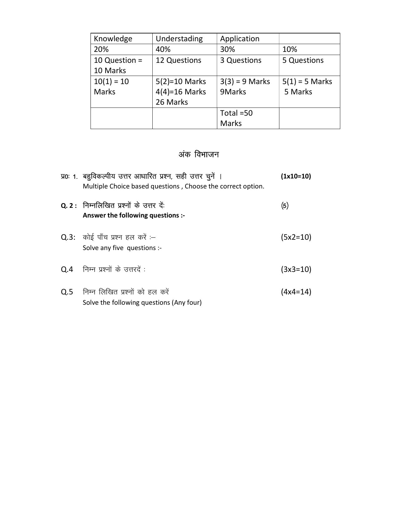HPBOSE Class 5 Math Sample Question Papers - IndCareer Docs