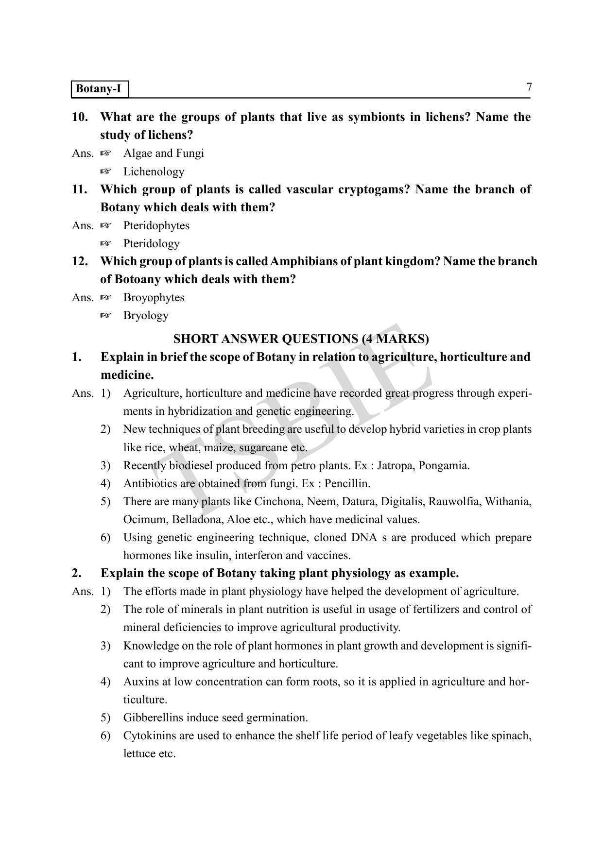 TS SCERT Inter 1st Year Botany Path 1 (English Medium) Text Book - IndCareer Docs