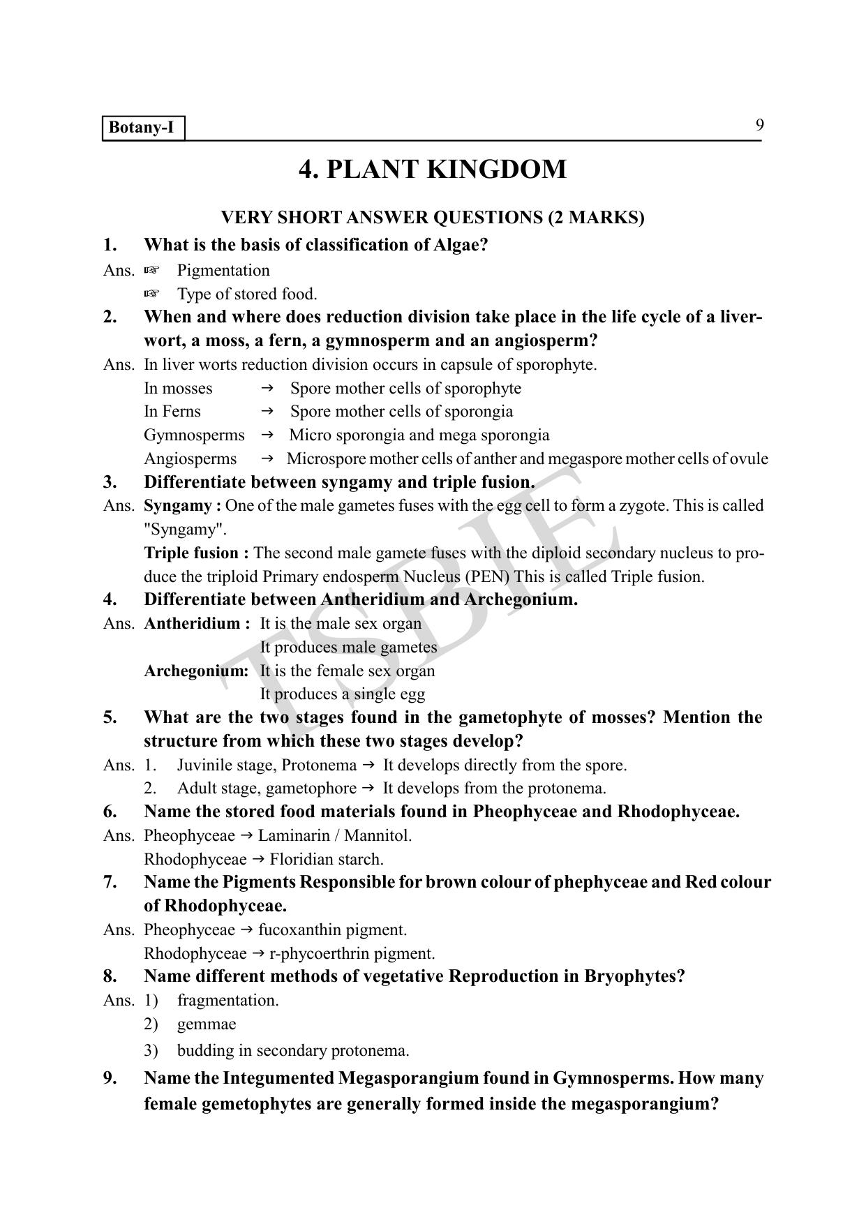 TS SCERT Inter 1st Year Botany Path 1 (English Medium) Text Book ...