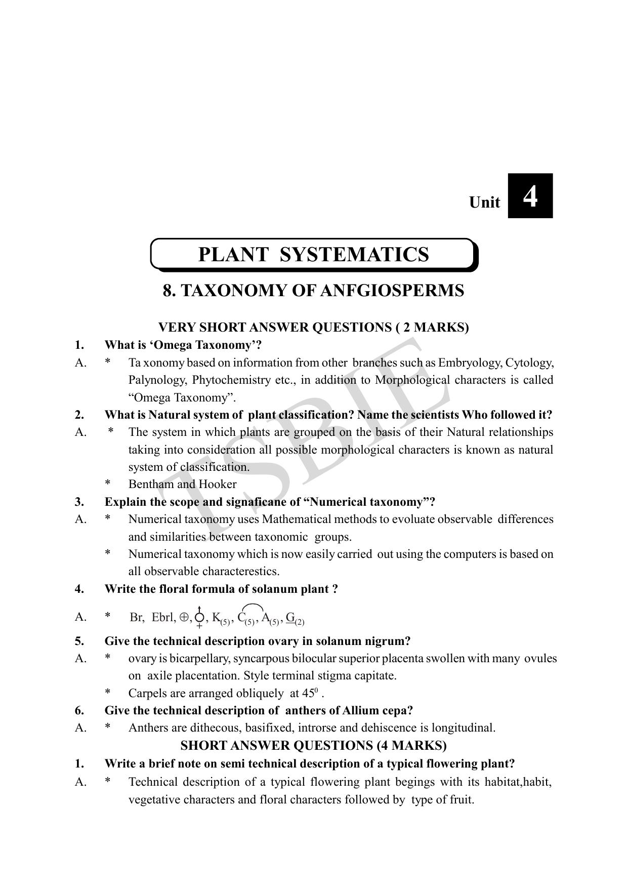 TS SCERT Inter 1st Year Botany Path 1 (English Medium) Text Book - IndCareer Docs