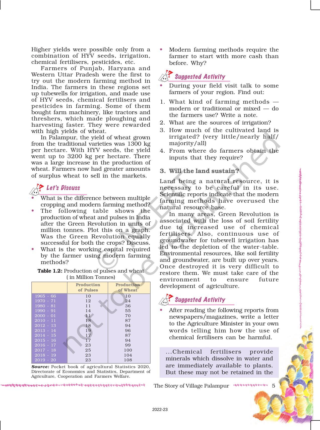 NCERT Book for Class 9 Economics Chapter 1 The Story of Village