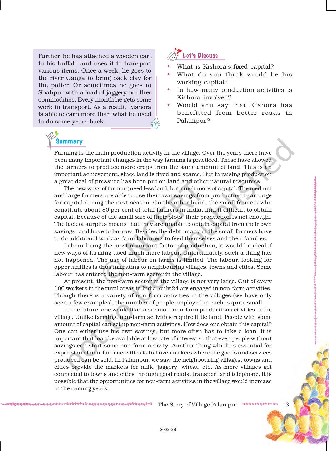 NCERT Book for Class 9 Economics Chapter 1 The Story of Village