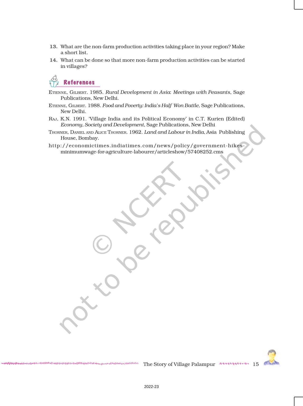 NCERT Book for Class 9 Economics Chapter 1 The Story of Village