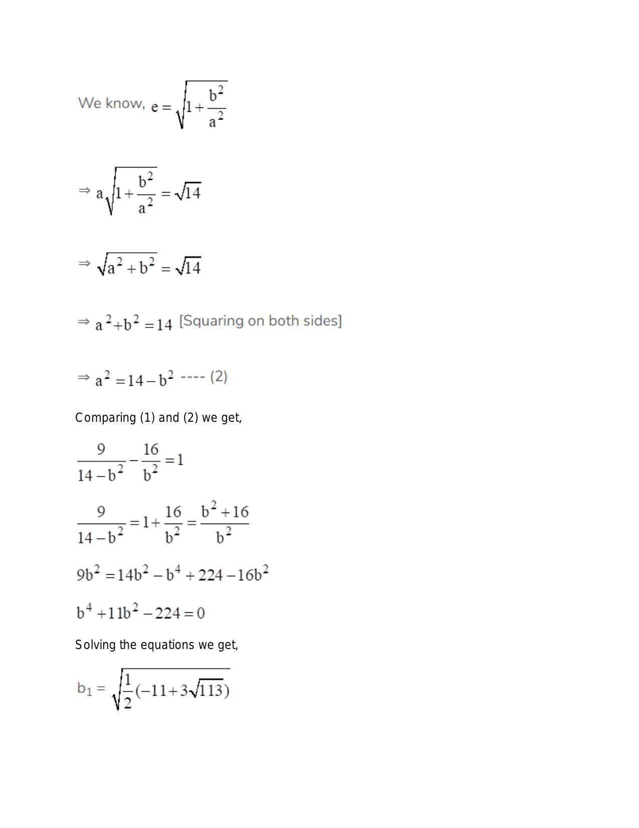 RS Aggarwal Solutions for 11th Class Maths Chapter 24-Hyperbola ...