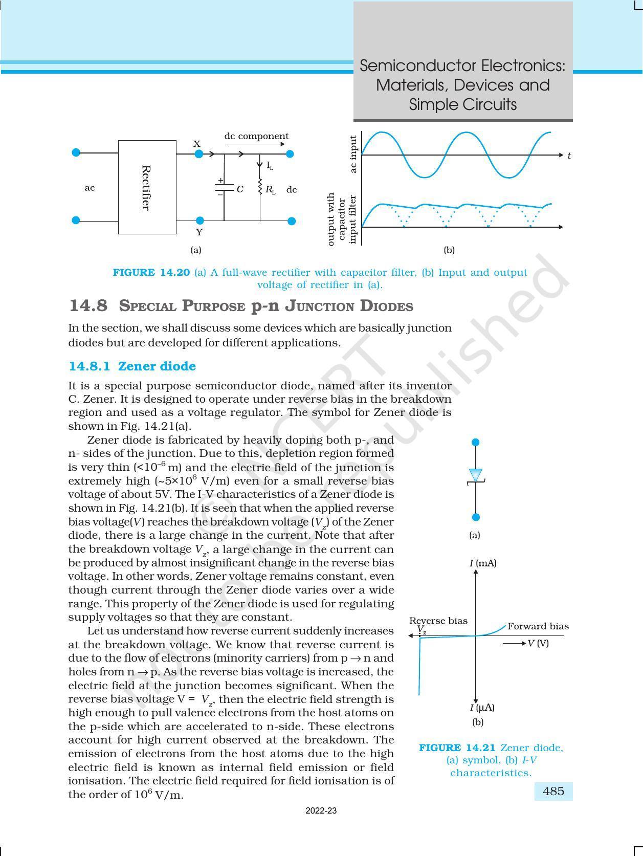 NCERT Book for Class 12 Physics Chapter 14 Semiconductor Electronics Materials Devices And ...