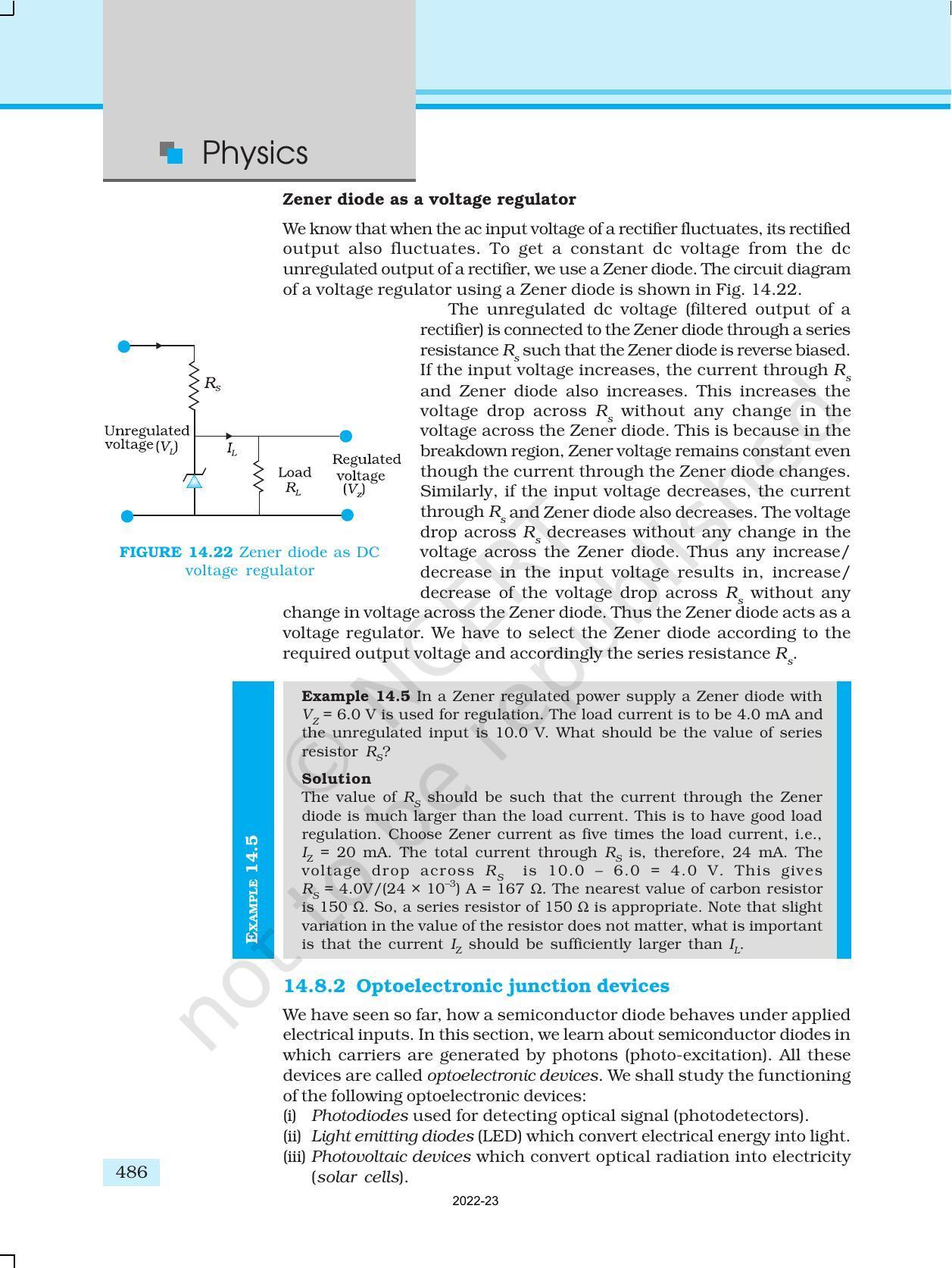 NCERT Book for Class 12 Physics Chapter 14 Semiconductor Electronics Materials Devices And ...