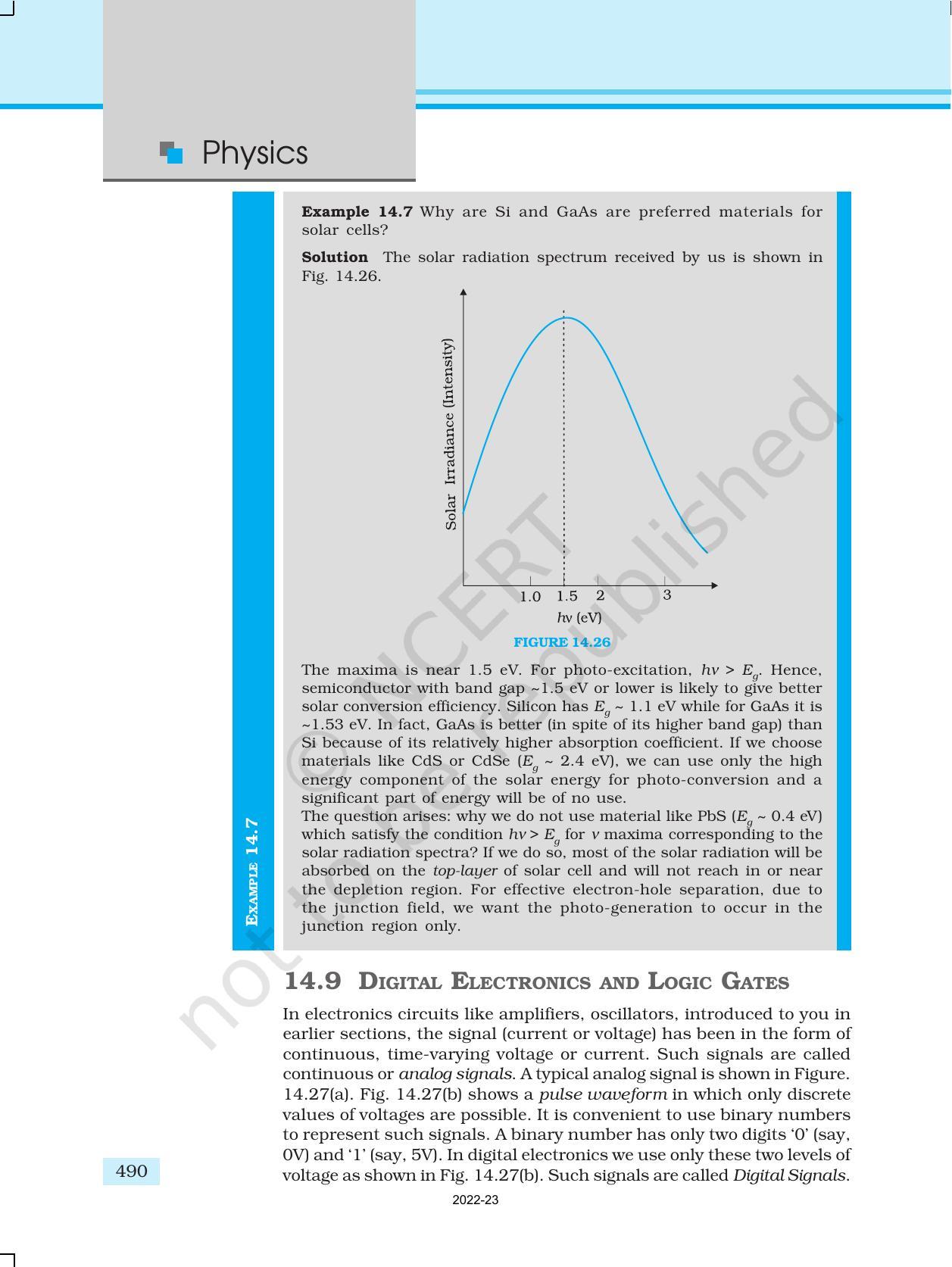 NCERT Book for Class 12 Physics Chapter 14 Semiconductor Electronics ...