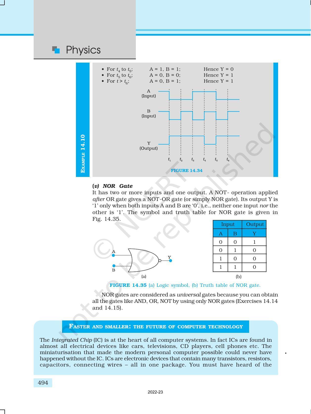 NCERT Book for Class 12 Physics Chapter 14 Semiconductor Electronics Materials Devices And ...