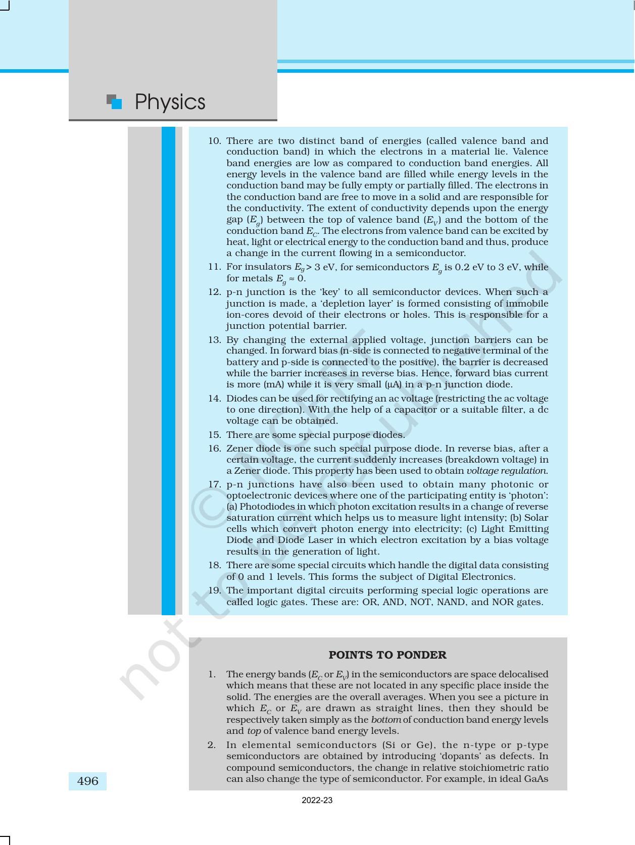 NCERT Book for Class 12 Physics Chapter 14 Semiconductor Electronics Materials Devices And ...