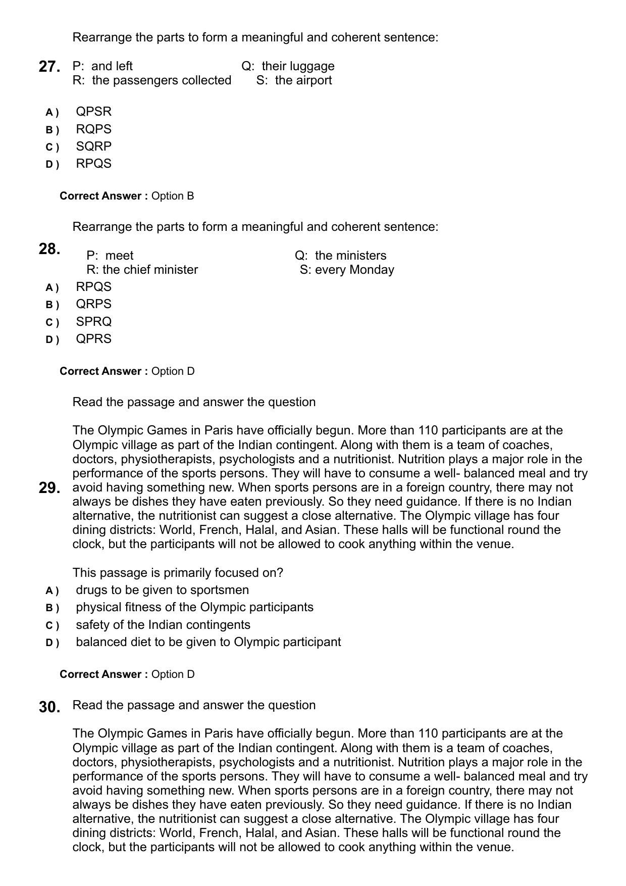 KLEE 5 Year LLB Exam 2024 Question Paper - IndCareer Docs