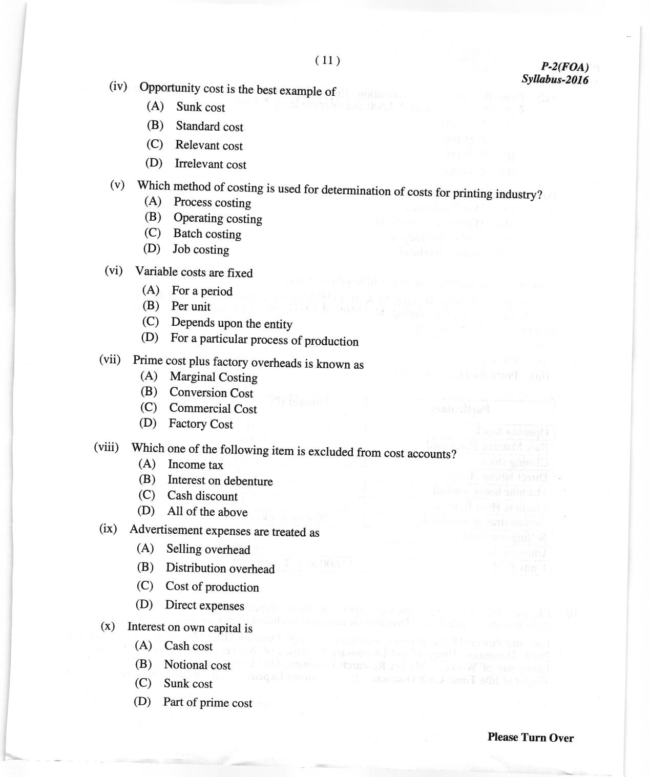 ICMAI June 2018 Fundamentals of Accounting Question Paper - IndCareer Docs