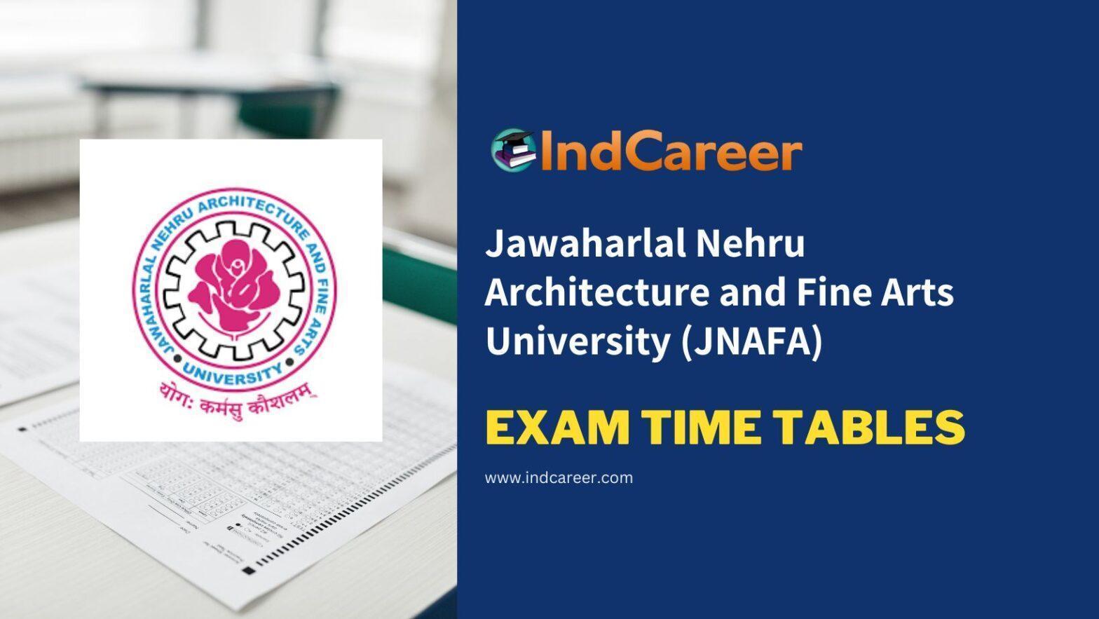 Jawaharlal Nehru Architecture And Fine Arts University JNAFA Exam