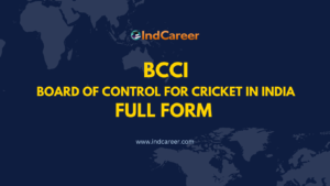 BCCI Full Form - What is full form of BCCI? - IndCareer