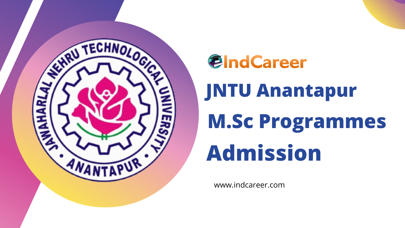JNTU Anantapur M.Sc Admission 2023 - IndCareer