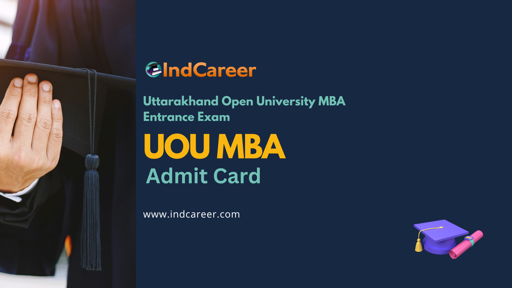 UOU MBA Entrance Exam Admit Card - IndCareer