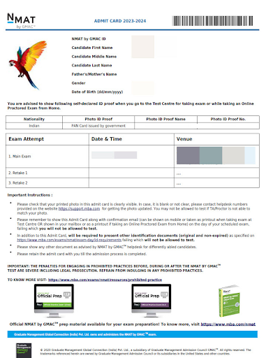 NMAT Admit Card 2025, Download Hall Ticket at mba.com/exams/nmat - IndCareer