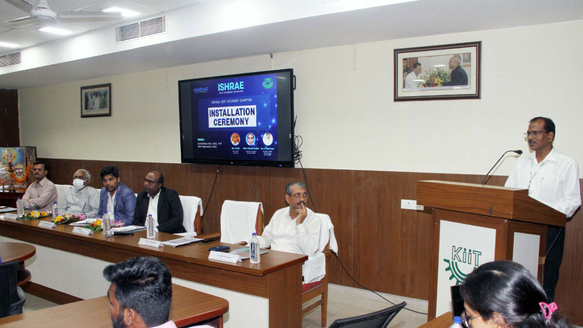 Installation Ceremony of ISHRAE KIIT Student Chapter - IndCareer News