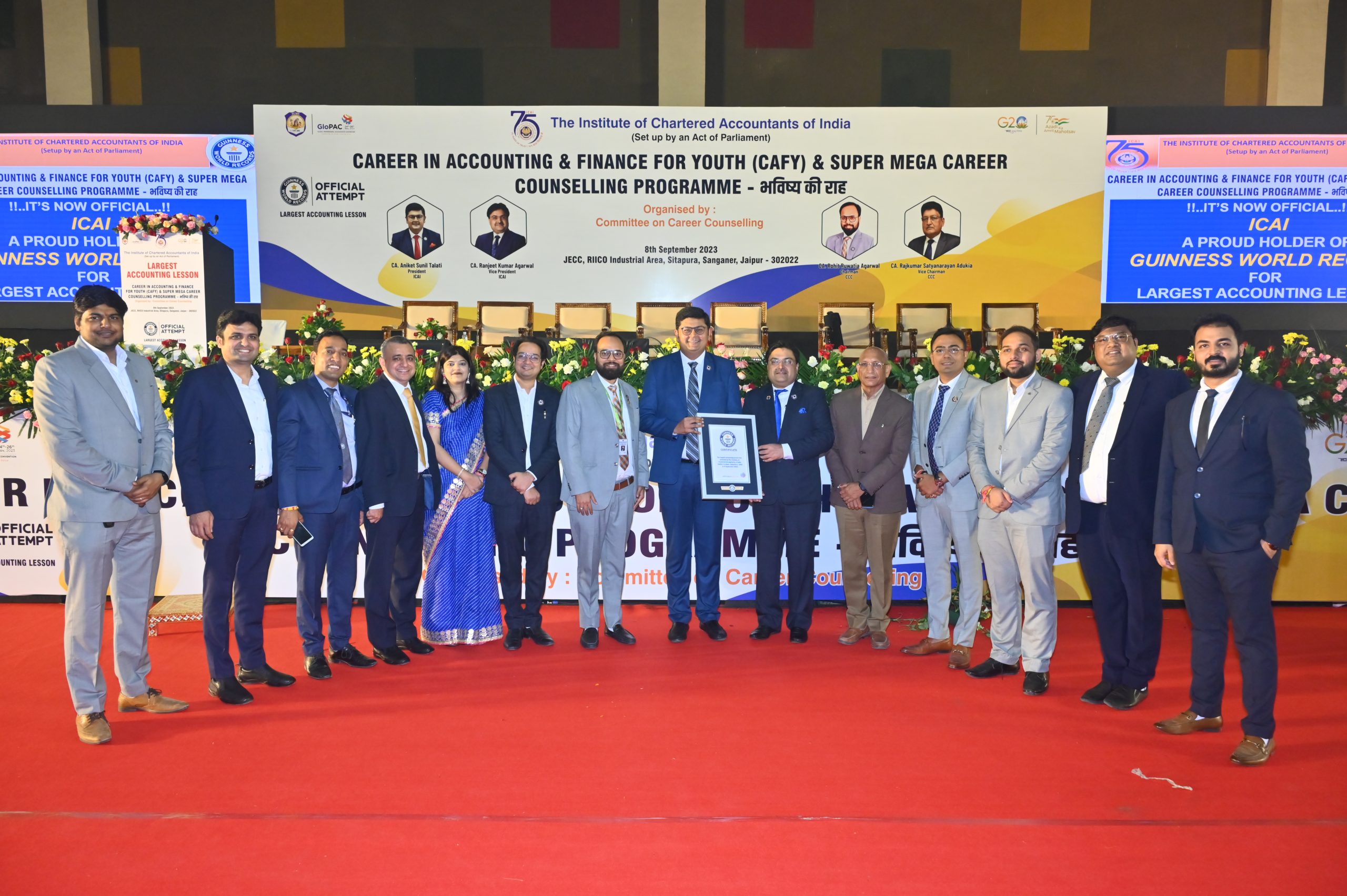 ICAI's Jaipur Mega Event Achieves Guinness World Record, Igniting the ...