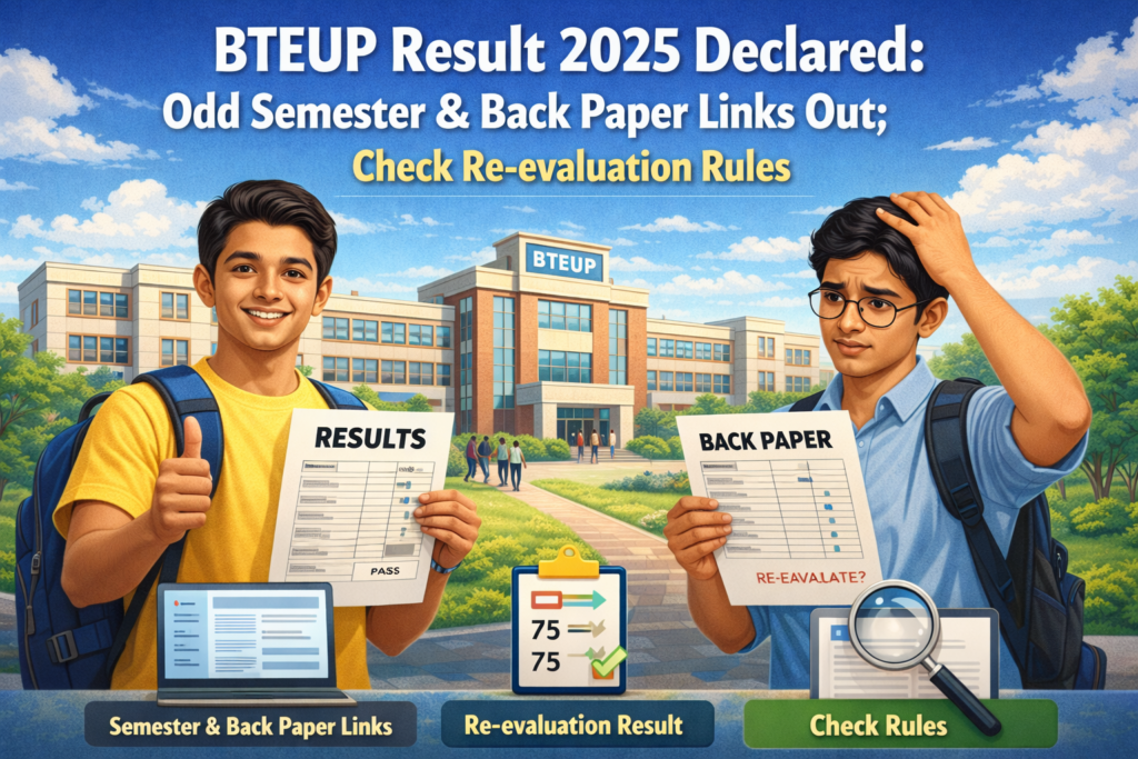 BTEUP Result 2025 Declared: Odd Semester & Back Paper Links Out; Check ...