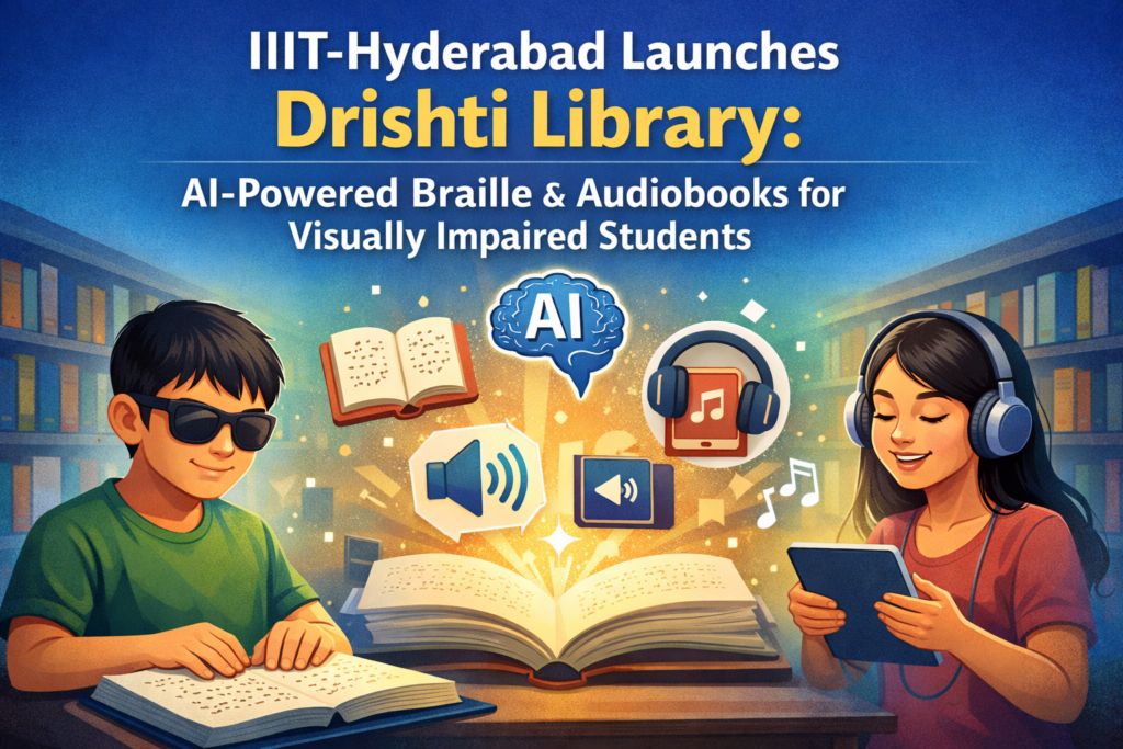 IIIT-Hyderabad Launches Drishti Library: AI-Powered Braille ...